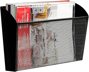 Amazon.com : DESIGNA File Binder Holder Wall Mount, Mesh Bin Office ...