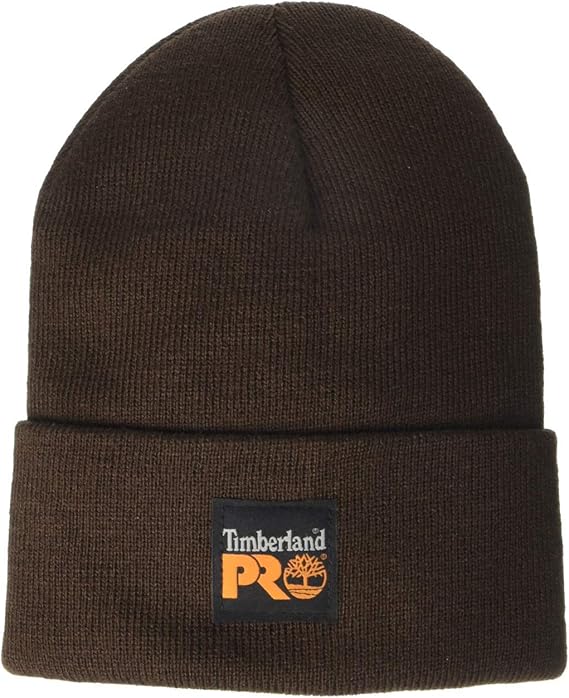 Timberland PRO Men's Watch Cap Beanie Hat, Dark Brown, One Size: Amazon ...