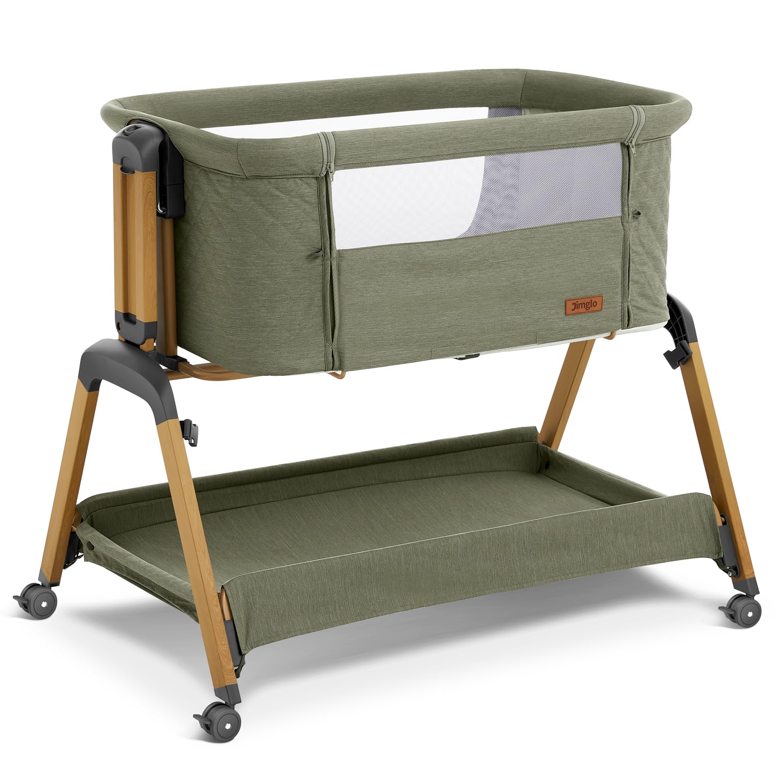 Jimglo 3 in 1 Baby Bassinet, Rocking Bassinets with Comfy Mattress and ...