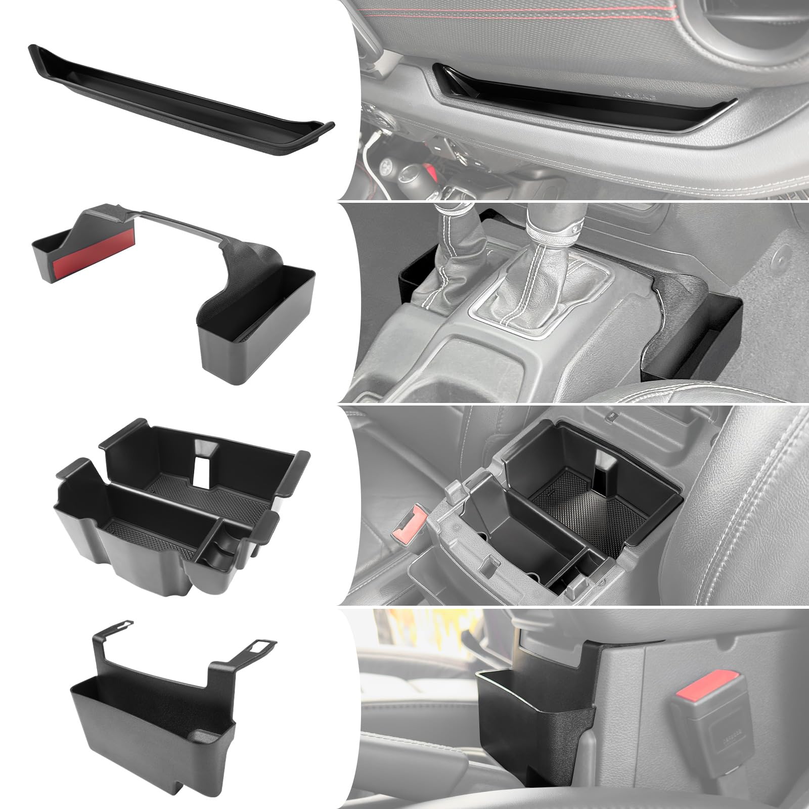 Utiiy Storage Box Fit for 2024 Jeep Wrangler JL JLU 4XE Grab Bar Tray ...