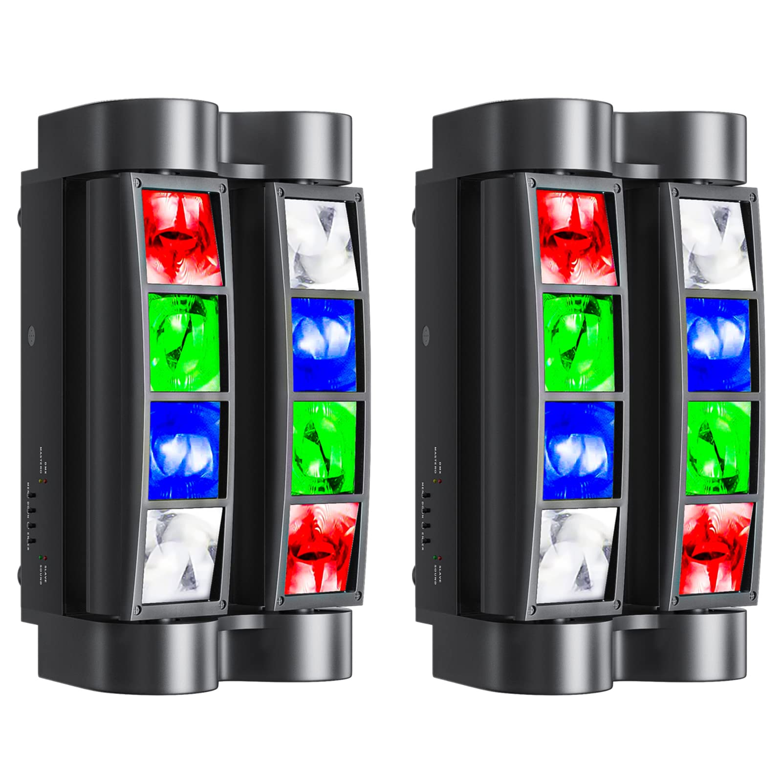 Big Dipper Moving Head DJ Light, 8x3W LED Spider Stage Light, RGBW 4 in ...