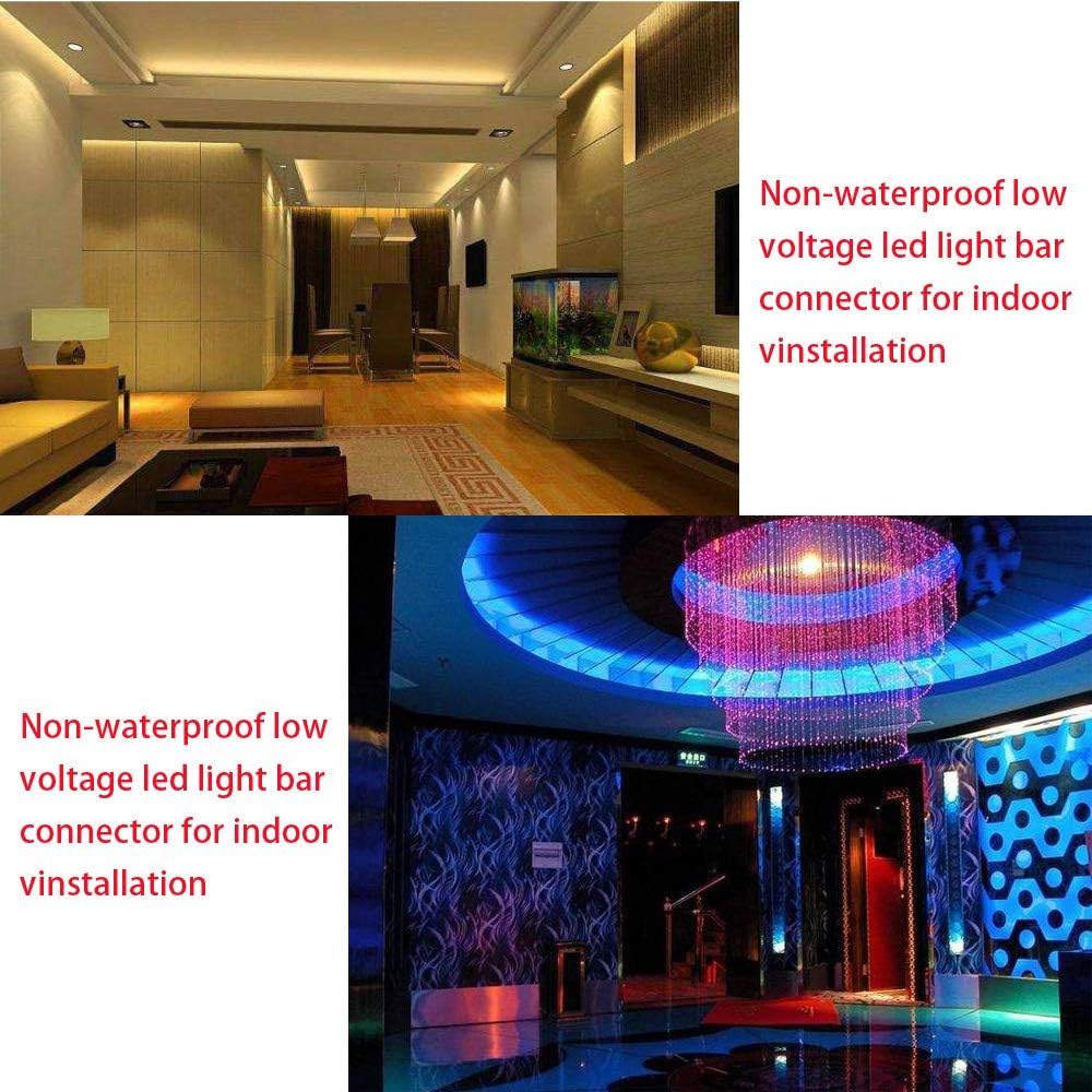 CESFONJER 8mm 3528/2835 LED Strip Light Connectors Kits, 10 PCS 2 Pin ...