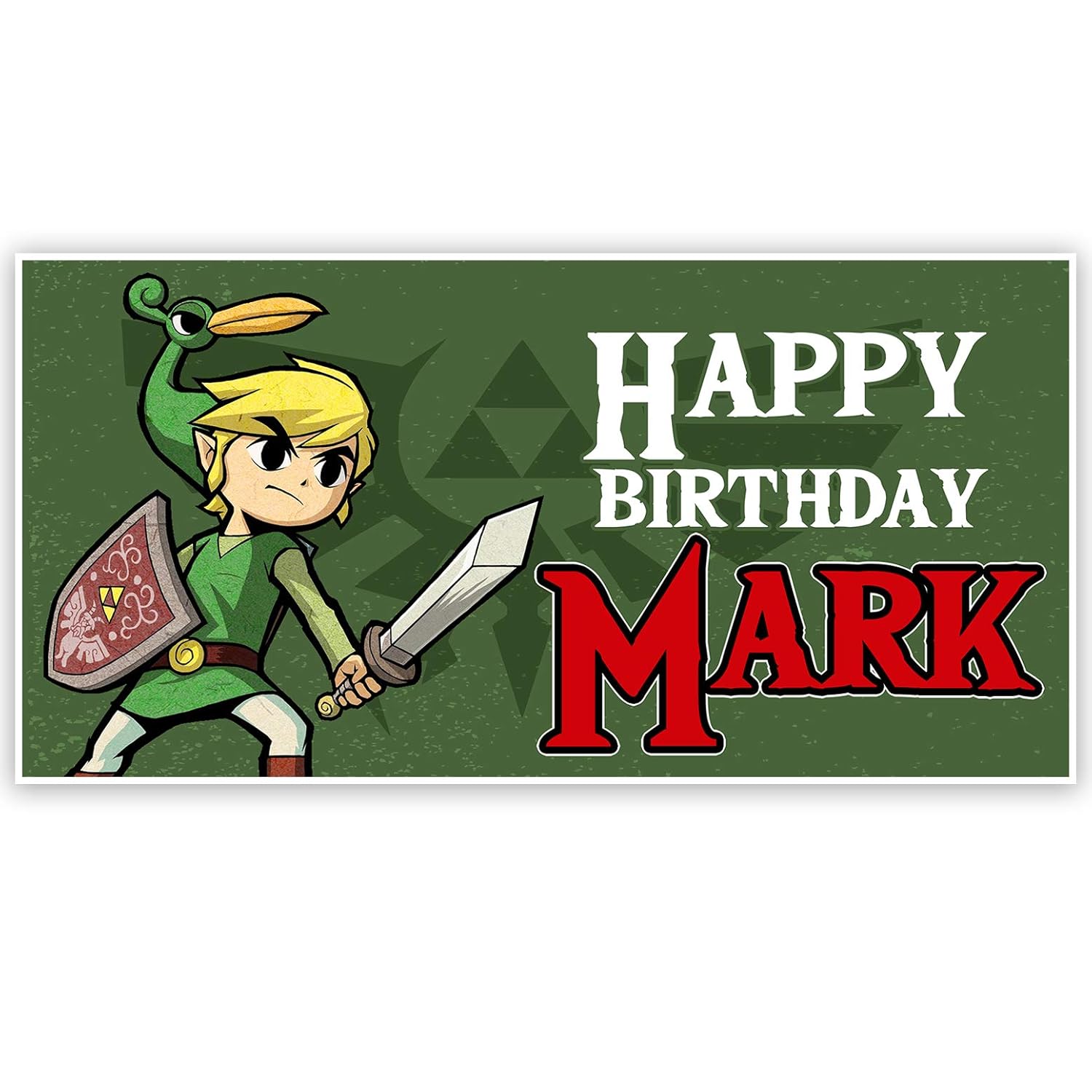 Amazon.com: Zelda Personalized Birthday Banner: Handmade