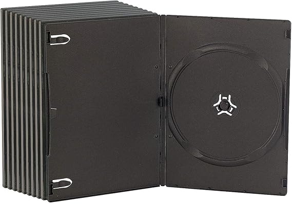 10 boîtiers DVD slim (7 mm) - 1 DVD - Noirs: Amazon.fr: High-tech