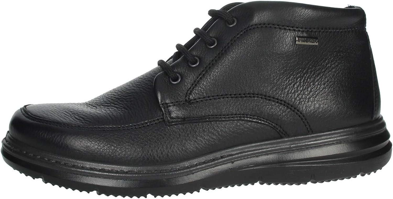 Imac Scarpe da Uomo Casual Pelle Nera 401509-17060-011: Amazon.it ...