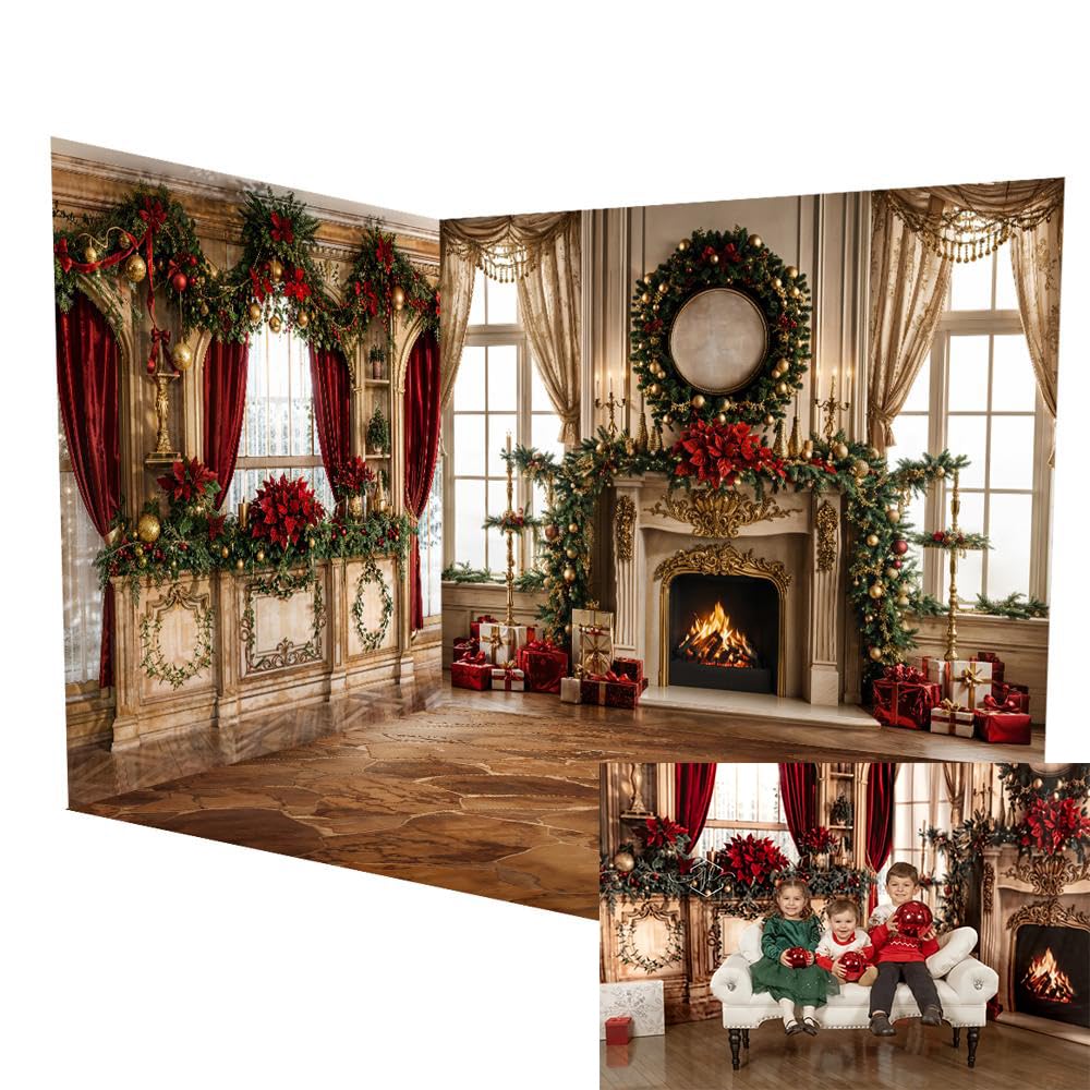 Kate Christmas Backdrops Room Set Xmas Festive Party Decoration ...