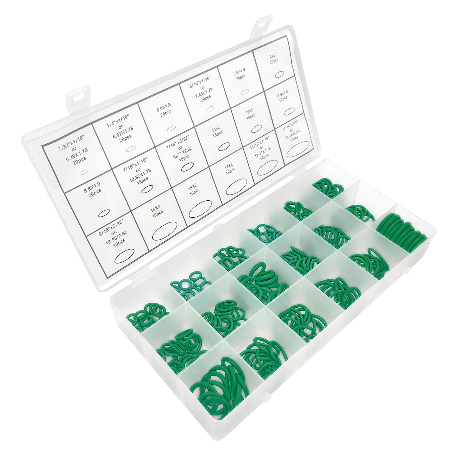 Mua Car Air Conditioning Compressor O Ring Kit, 270 Pcs/18 Sizes Rubber ...