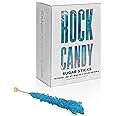 Amazon.com : Blue Rock Candy Sugar Sticks - Blue Raspberry Flavored ...
