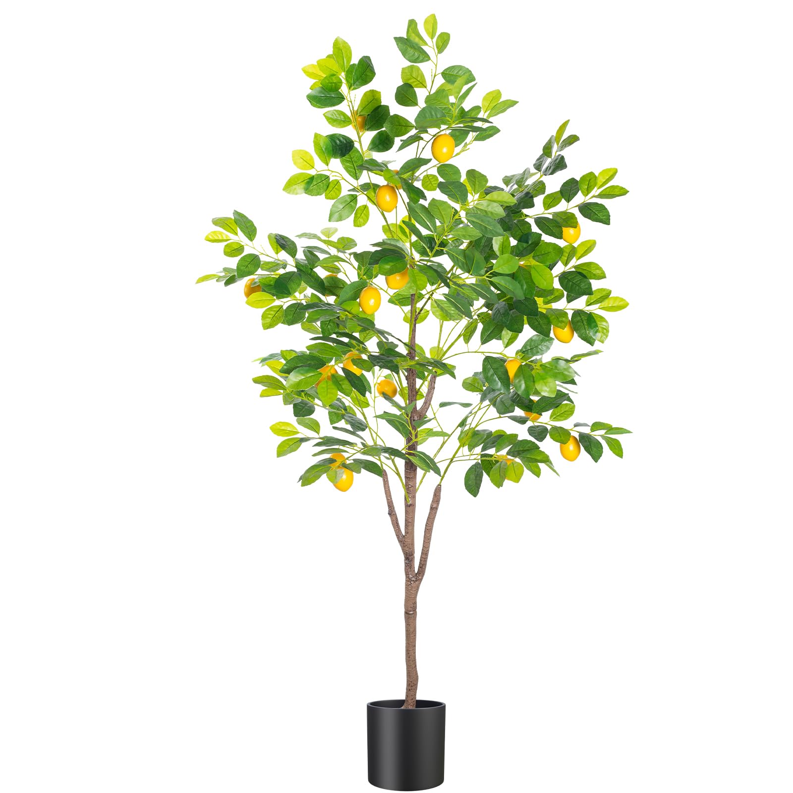 5FT Artificial Lemon Tree Tall Faux Lemon Tree 5 Feet(60in) Fake Lemon ...