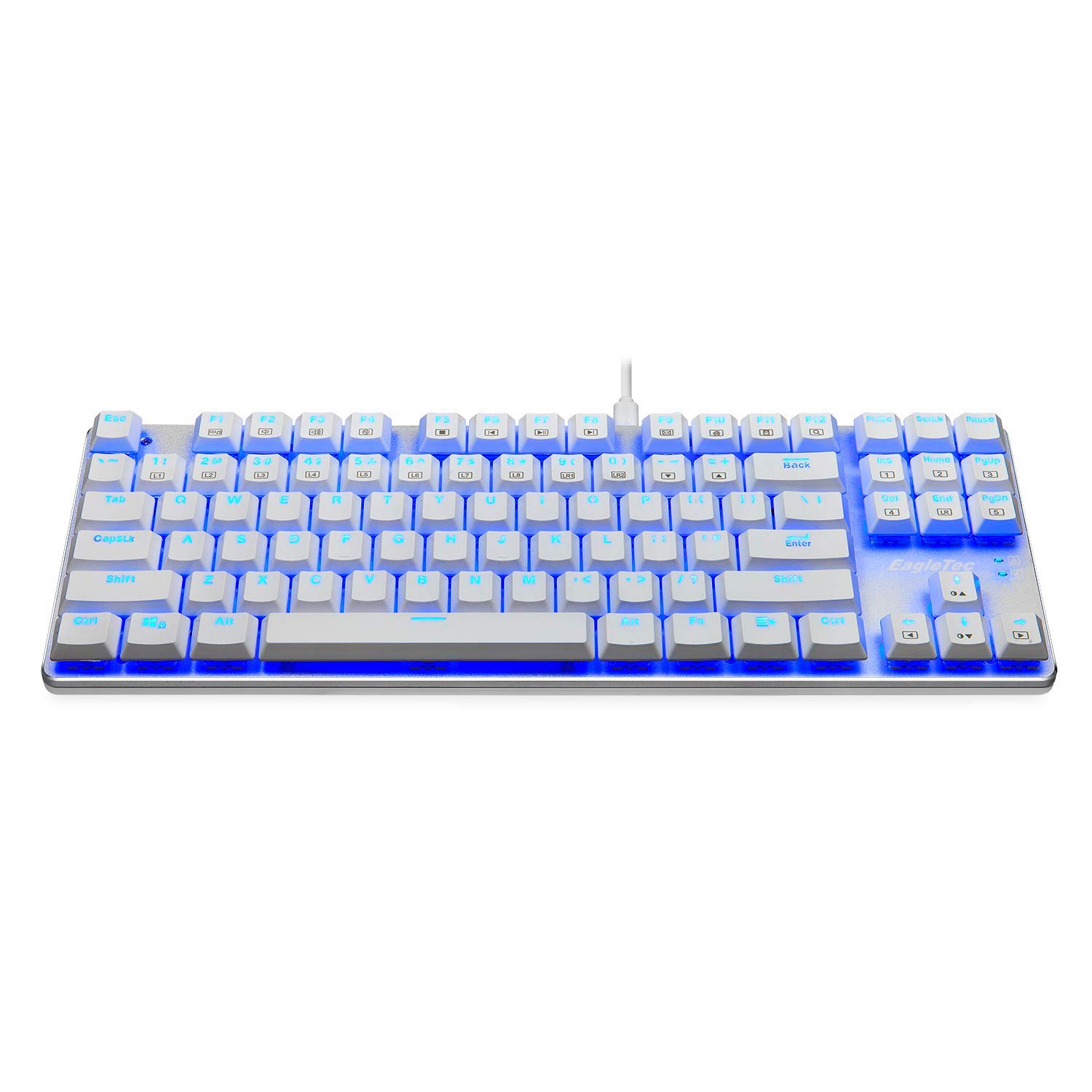 Mua EagleTec KG061-BR Blue LED Backlit Mechanical Gaming Keyboard Low ...
