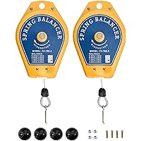 QWORK Spring Balancer, 2 Pack 3.3lbs - 6.6lbs Bearing Retractable Tool ...