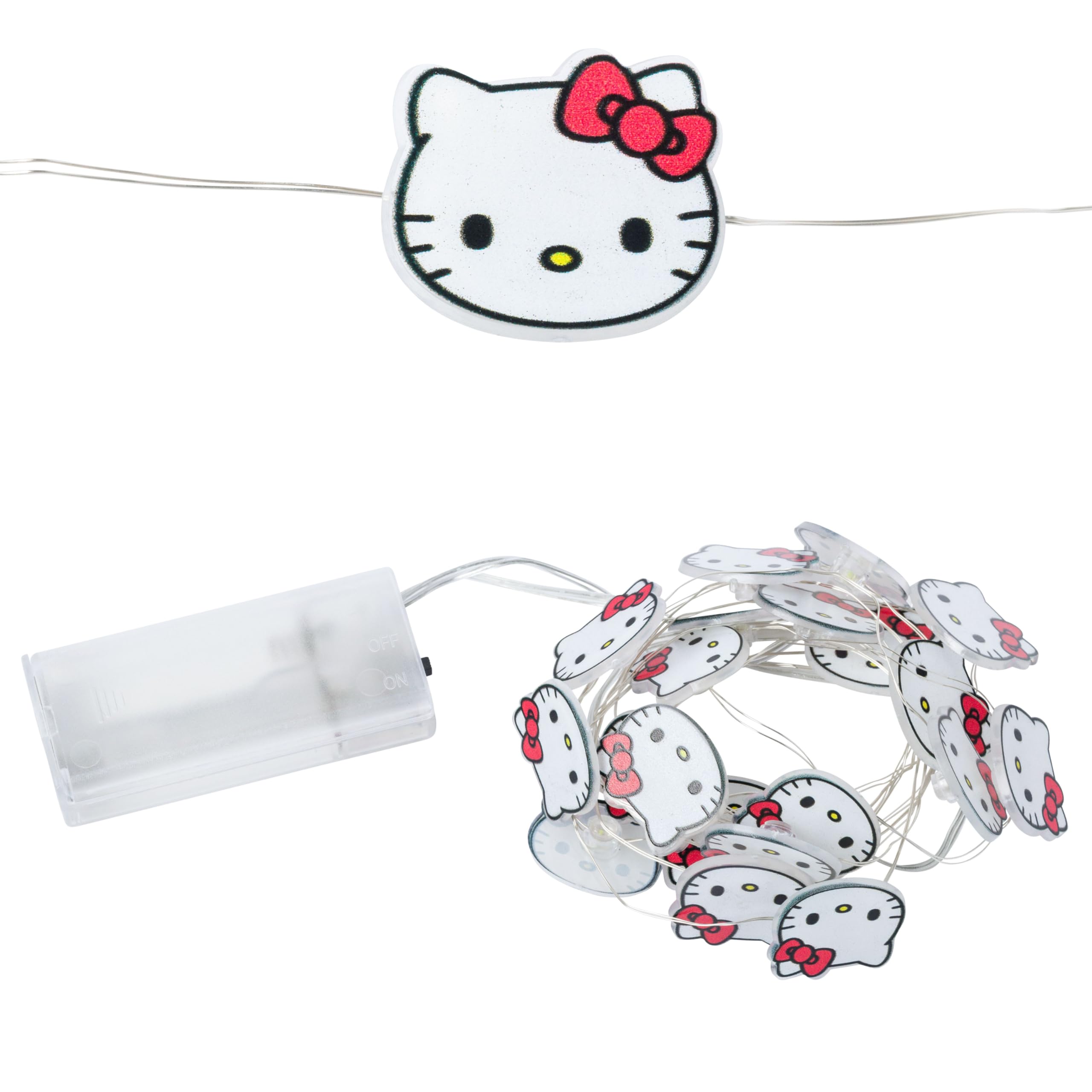 Silver Buffalo Sanrio Hello Kitty Boxed Copper String Lights, 7 Feet Long