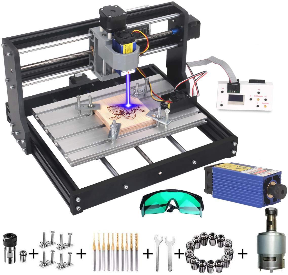 Mua MYSWEETY 2 in 1 7000mW CNC 3018 Pro Engraver Machine, GRBL Control 3 Axis DIY CNC Router Kit ...