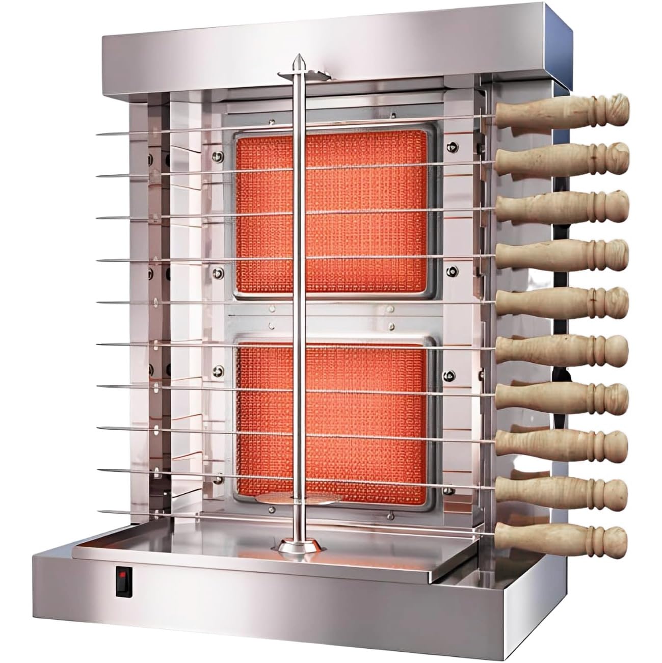 Shawarma Machine, Rotating Vertical Rotisserie, Stainless Steel Doner ...