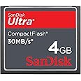 Amazon.com: SanDisk Ultra CompactFlash 4 GB Memory Card 30MB/s SDCFH ...
