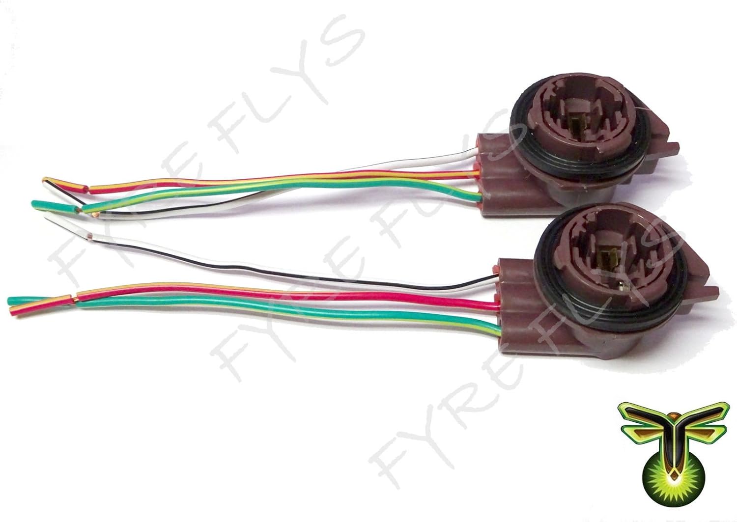 3157/4157 Bulb Socket Brake Turn Signal Light Harness Wire LED Pig Tail ...