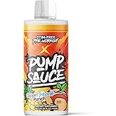 Amazon.com: Pump Sauce Pre-Workout - 32 oz, Sour Gummy Worms, No Caffeine, Full Spectrum Liquid ...