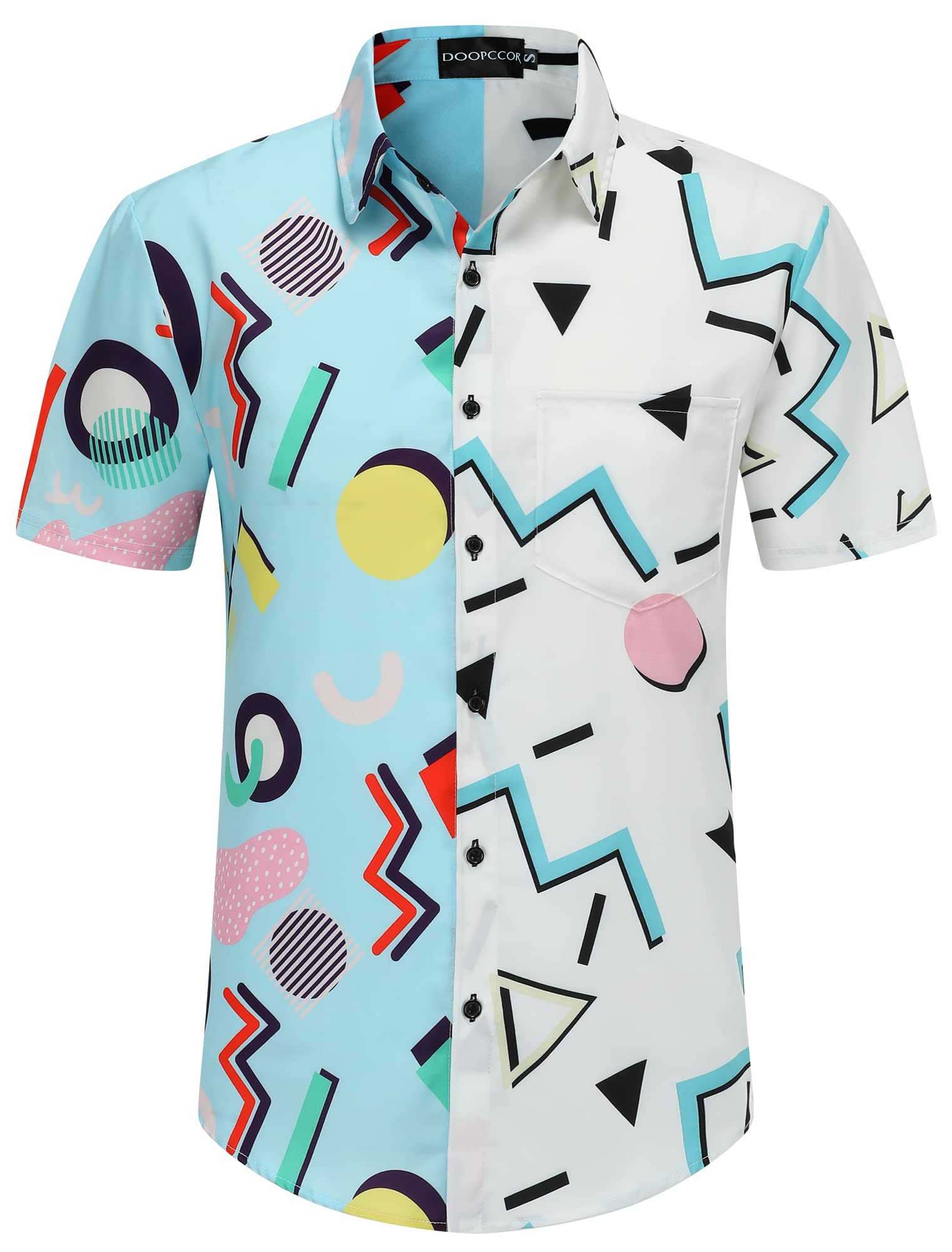 Mua DOOPCCOR 90s Shirt 80s Shirts for Men 80s 90s Disco Retro Casual ...