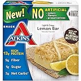 Amazon.com: Atkins, Light & Crispy Lemon Bar, 1.41 Ounce (Pack of 5 ...