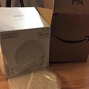 Amazon.com | Mikasa Ciara 16-Piece Bone China Dinnerware Set, Service ...