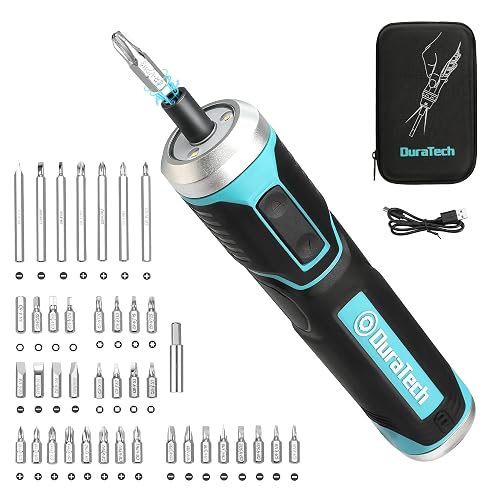 DURATECH 41PC Cordless Electric Screwdriver Set, Power Screwdriver with ...