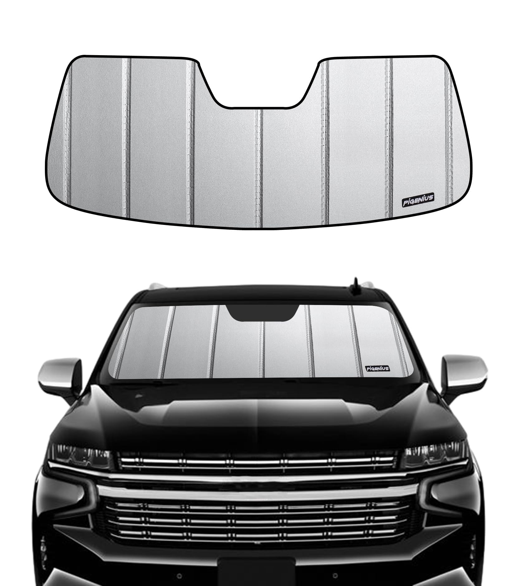 Pigenius Windshield Sun Shade for Cadillac Escalade 2021-2024,for Chevy ...