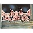 Amazon.com: Bimkole DIY 5D Diamond Painting Kit Three Little Pigs by ...
