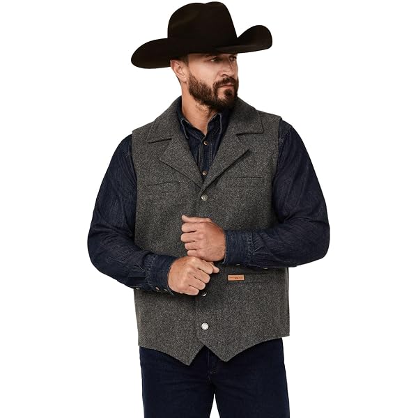 Chaleco Occidental De Powder River Powder River Men's Montana Wool