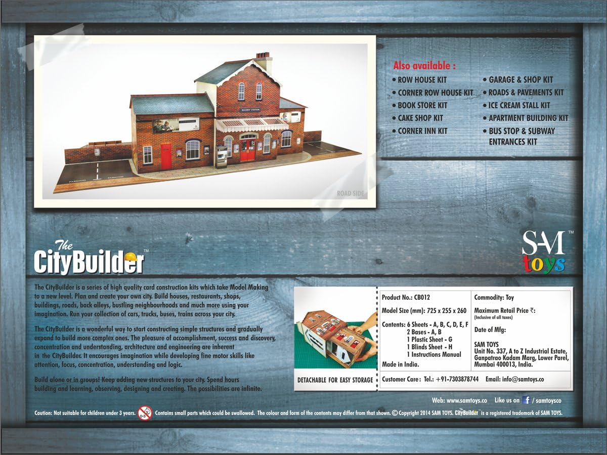 The CityBuilder O gauge 7mm 1:43 scale Model Railway Building RAILWAY ...