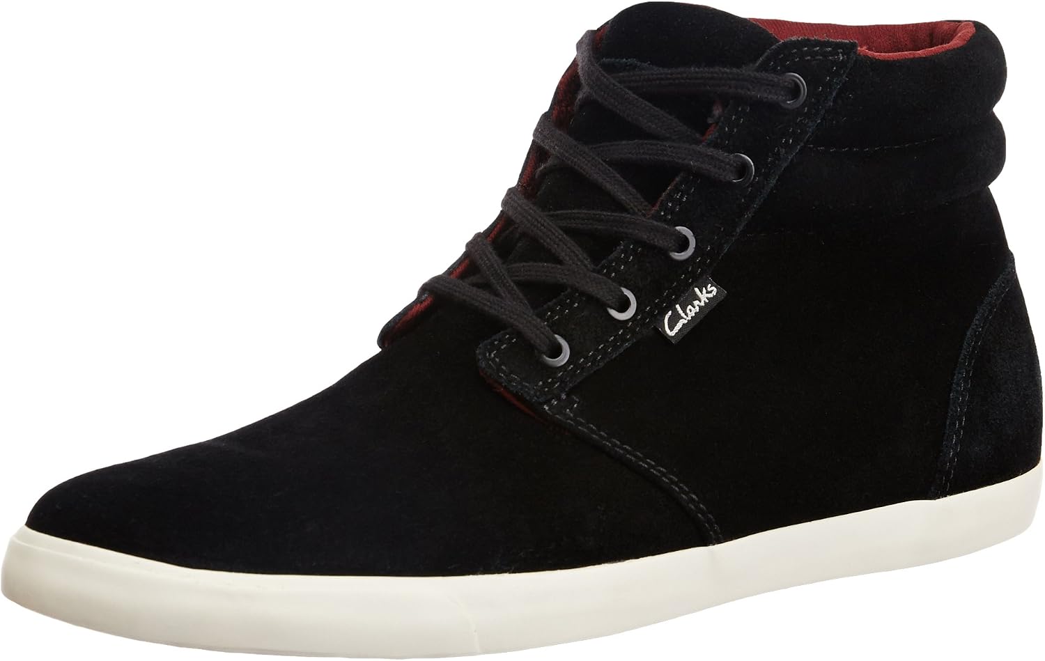 Clarks Torbay Mid Trainers Mens Black Schwarz (Black SDE) Size: 7 (41 ...