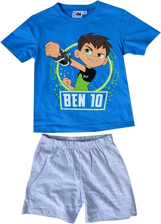Ben 10 Boys Official Licensed Short Pyjamas Age 2-3 Years Blue: Amazon ...