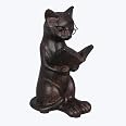 Amazon.com: Young's Inc. Resin Cat Reading Figurine - 4" L x 3" W x 5 ...