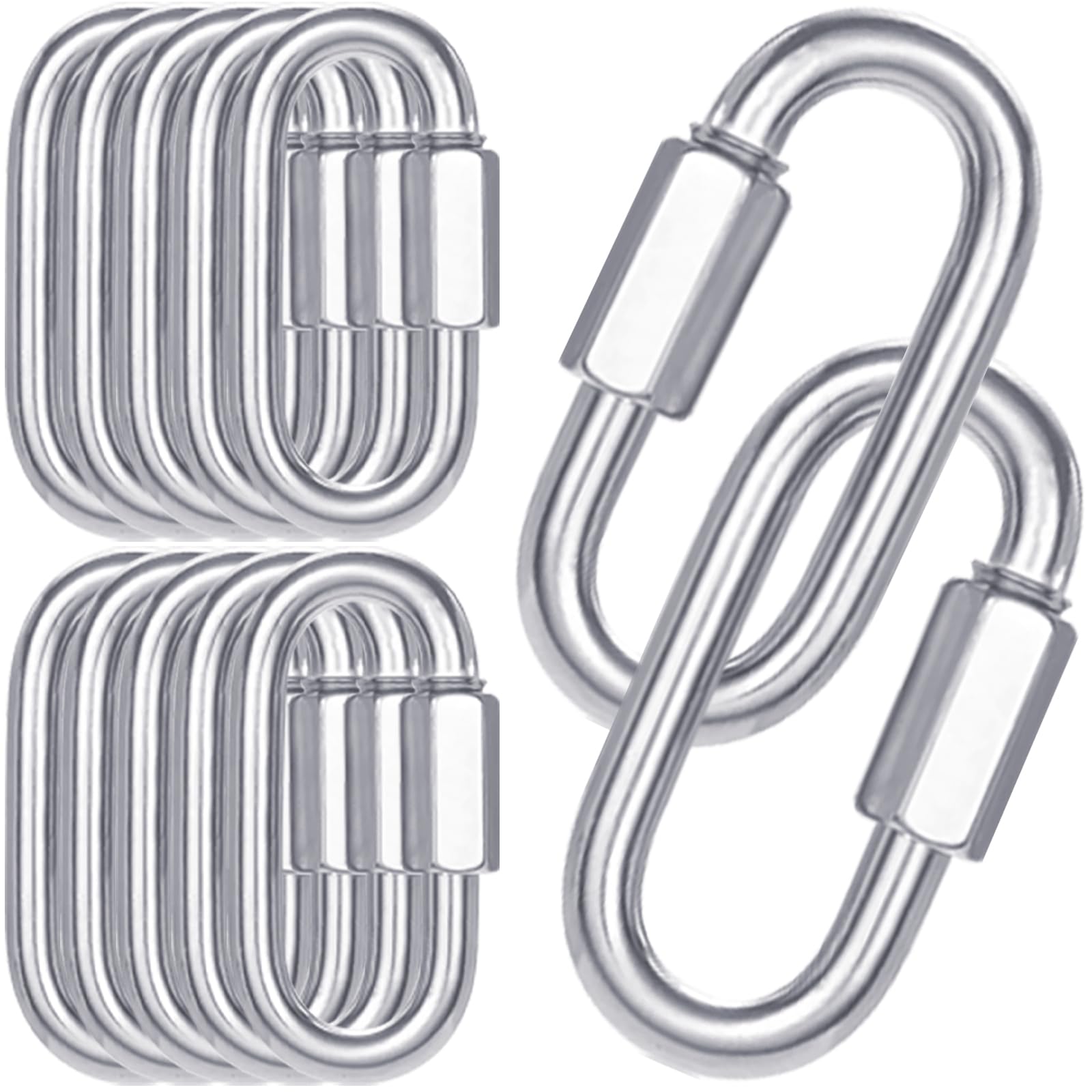 30-Pack M10 Quick Links Screw, 4Inch Threaded Quick Chain Link ...