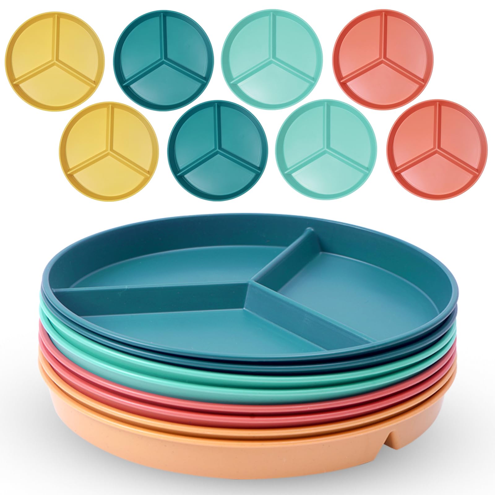 Mua YUESHENGHAO 9.6 Inch Adult Portion Control Plates, 8 Pieces ...