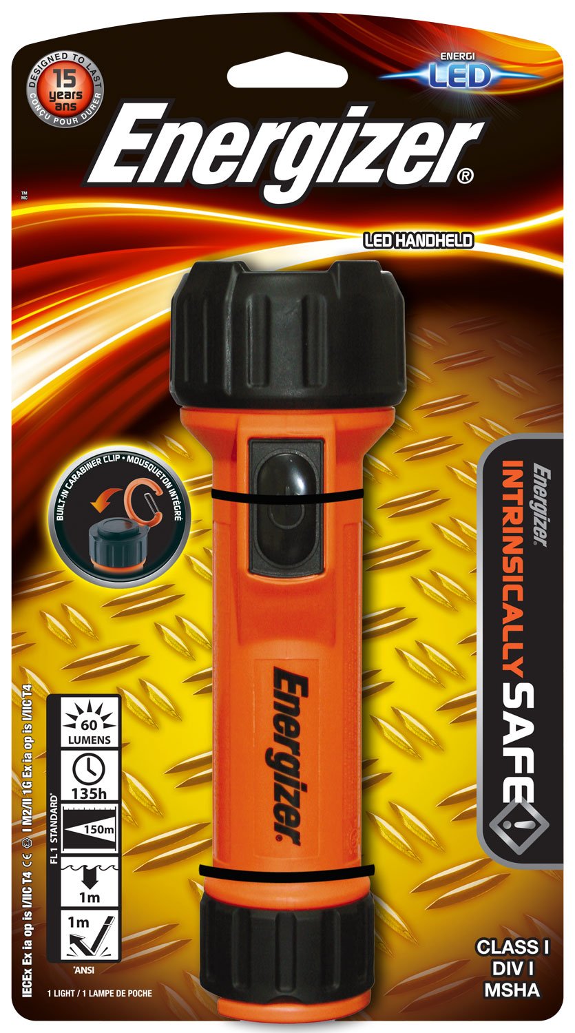 Energizer ATEX 2D Industrial Torch (Explosion-Proof Cat. 1) 1 LED for 2 ...
