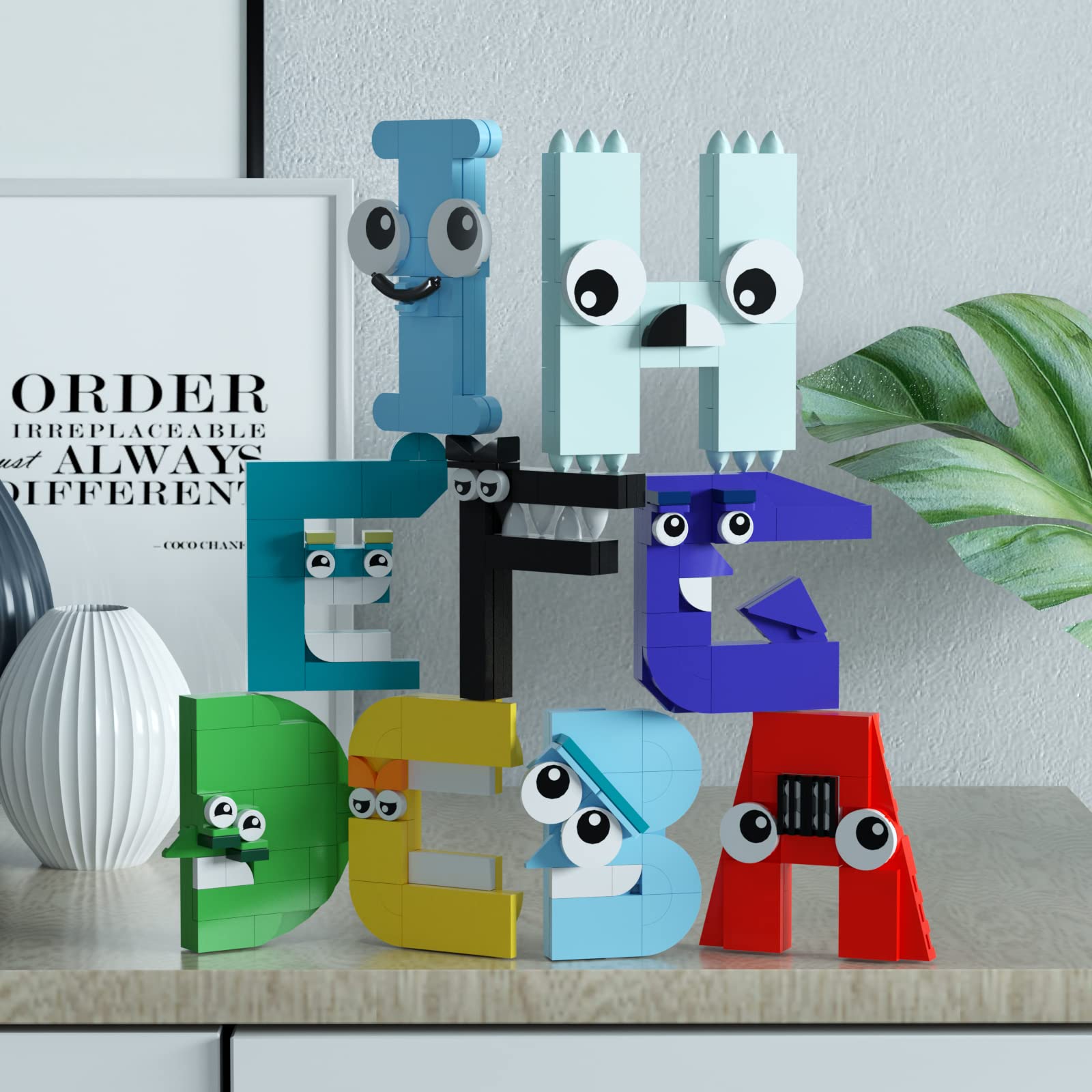 Mua 765 Pieces A-Z Alphabet Letter Lore Building Blocks Set, 26 Letters ...