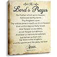 Amazon.com: Christian Wall Art Print - The Lord's Prayer, Parchment ...