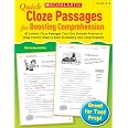 Amazon.com: Quick Cloze Passages for Boosting Comprehension: Grades 4–6 ...