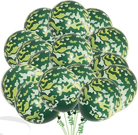 Amazon.com: Finypa Army Military Camouflage 30 Count Party Balloon Pack ...