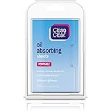 Amazon.com : Clean & Clear Oil Absorbing Facial Sheets, Portable ...
