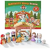Amazon.com: COOLTUNE Nativity Set for Kids – 25 Piece Christmas ...