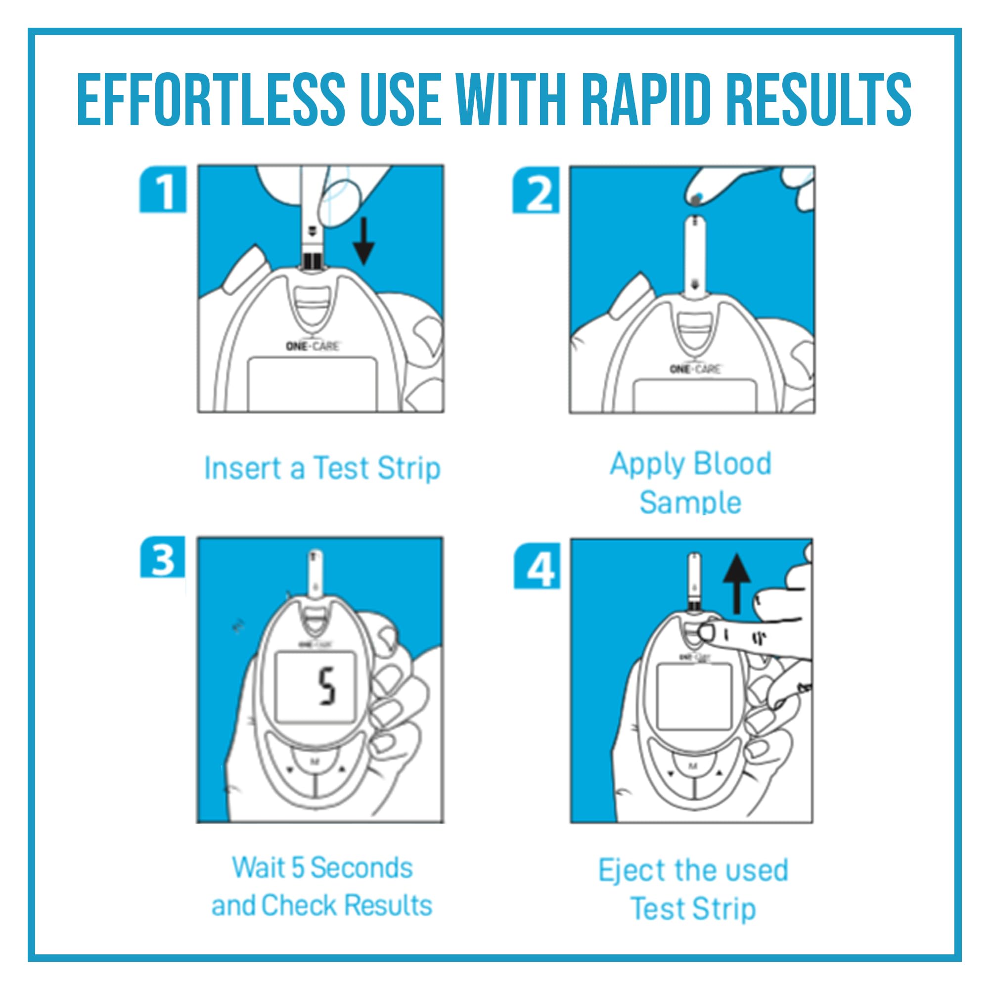 Mua ONE-CARE™ Blood Sugar Testing Kit: Glucose Monitoring System with ...