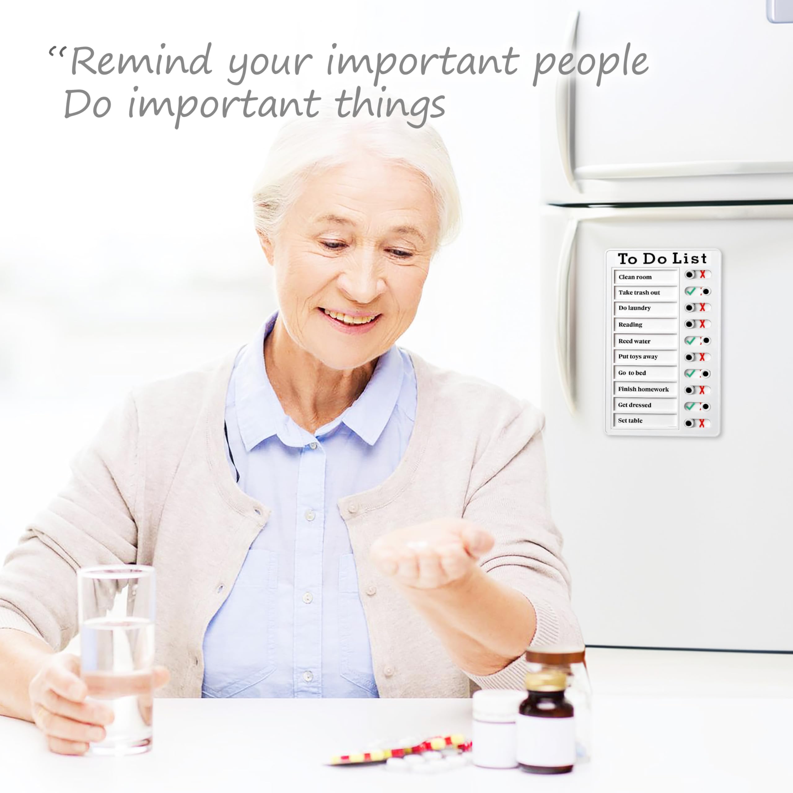 Mua PAMA COACH Dry Erase Daily Checklist White Board Morning Sliding ...