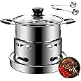 Amazon.com: Hot Pot Alcohol Stove, Spirit Cooker with Pot, Camping ...