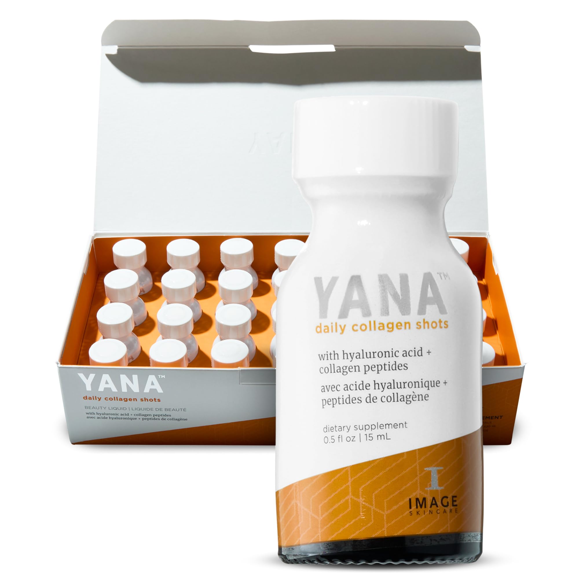 IMAGE Skincare, YANA Liquid Collagen Shots, 2500 mg Hydrolyzed Bovine ...