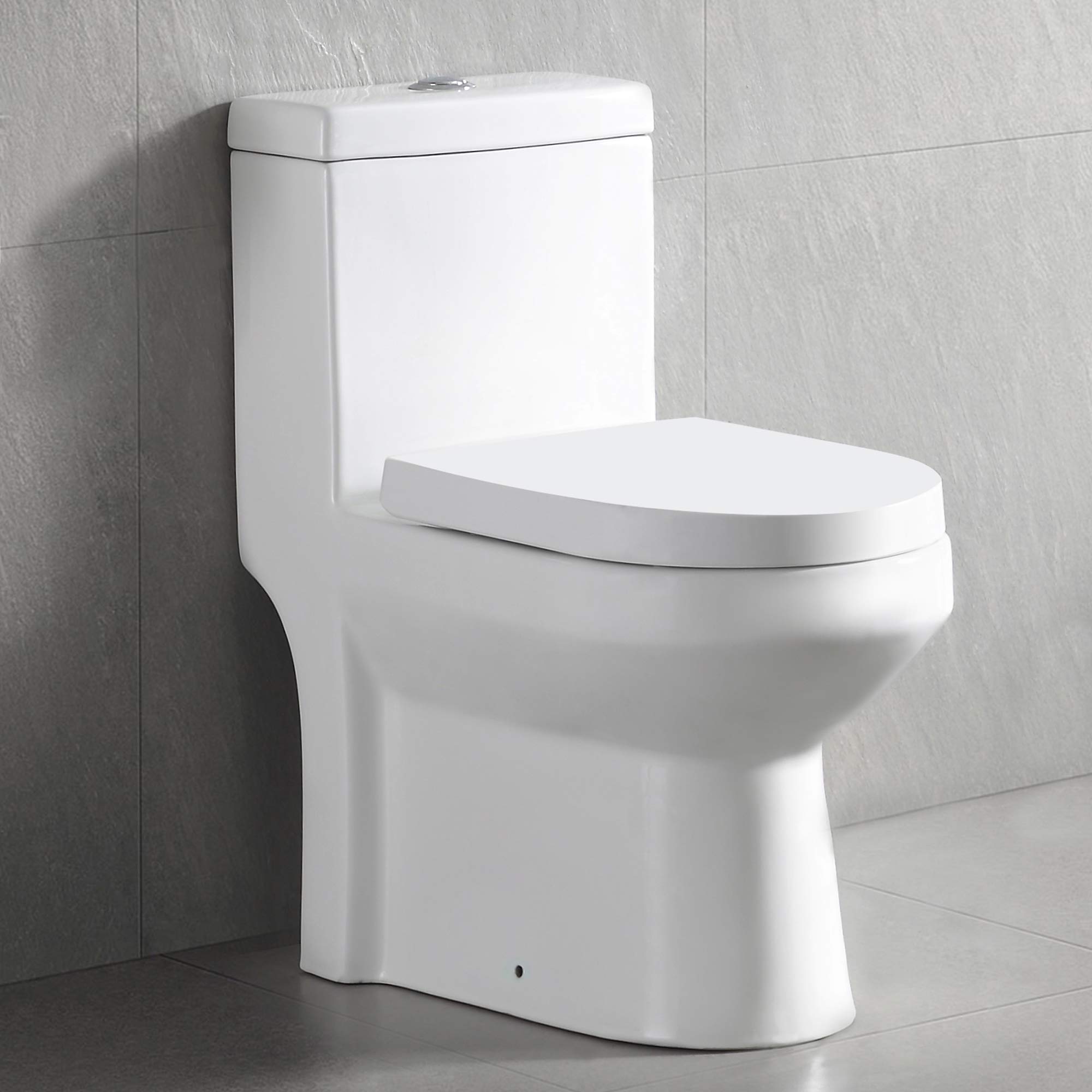 DeerValley DV-1F52813 Small Compact Dual-Flush Elongated One-Piece ...