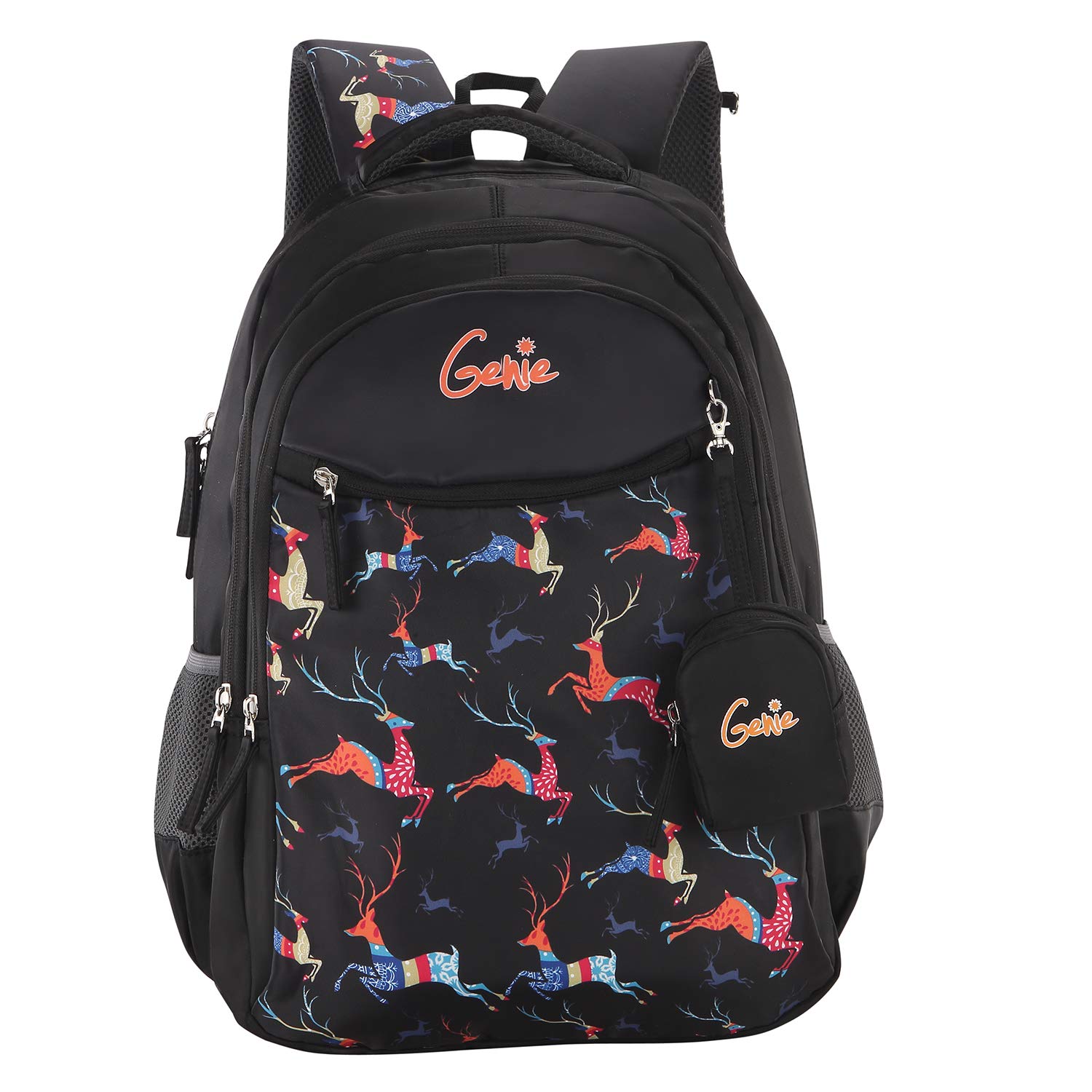 Buy Genie 19 Ltrs Black School Backpack (DASHER15SBBLK) at Amazon.in