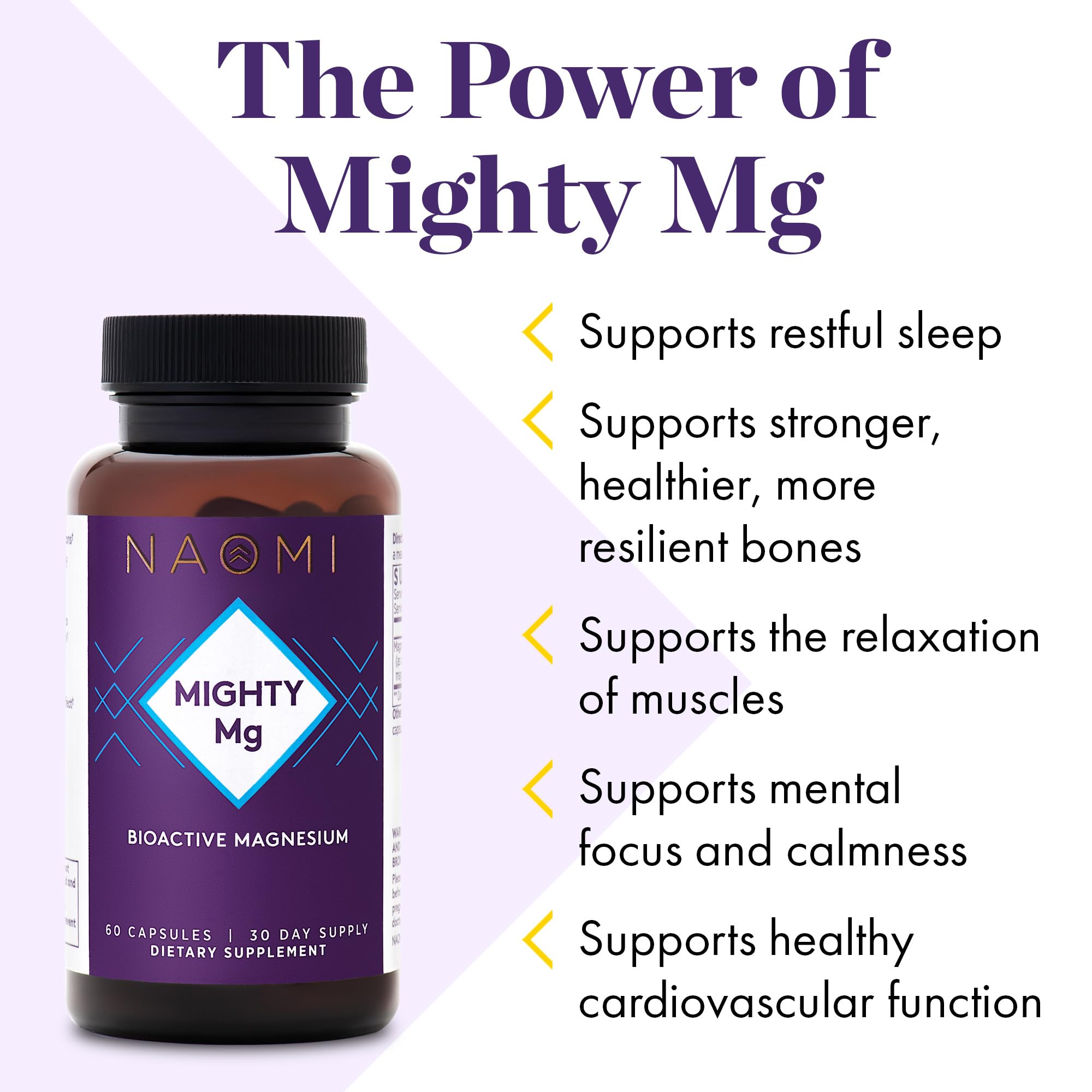 Mua NAOMI Mighty Mg Magnesium Glycinate & Malate Complex 360mg, High ...