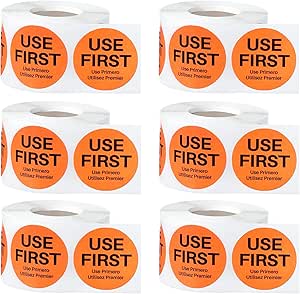 Amazon.com : 3000 Pcs 1.5 Inch "Use First" Inventory Control Label ...