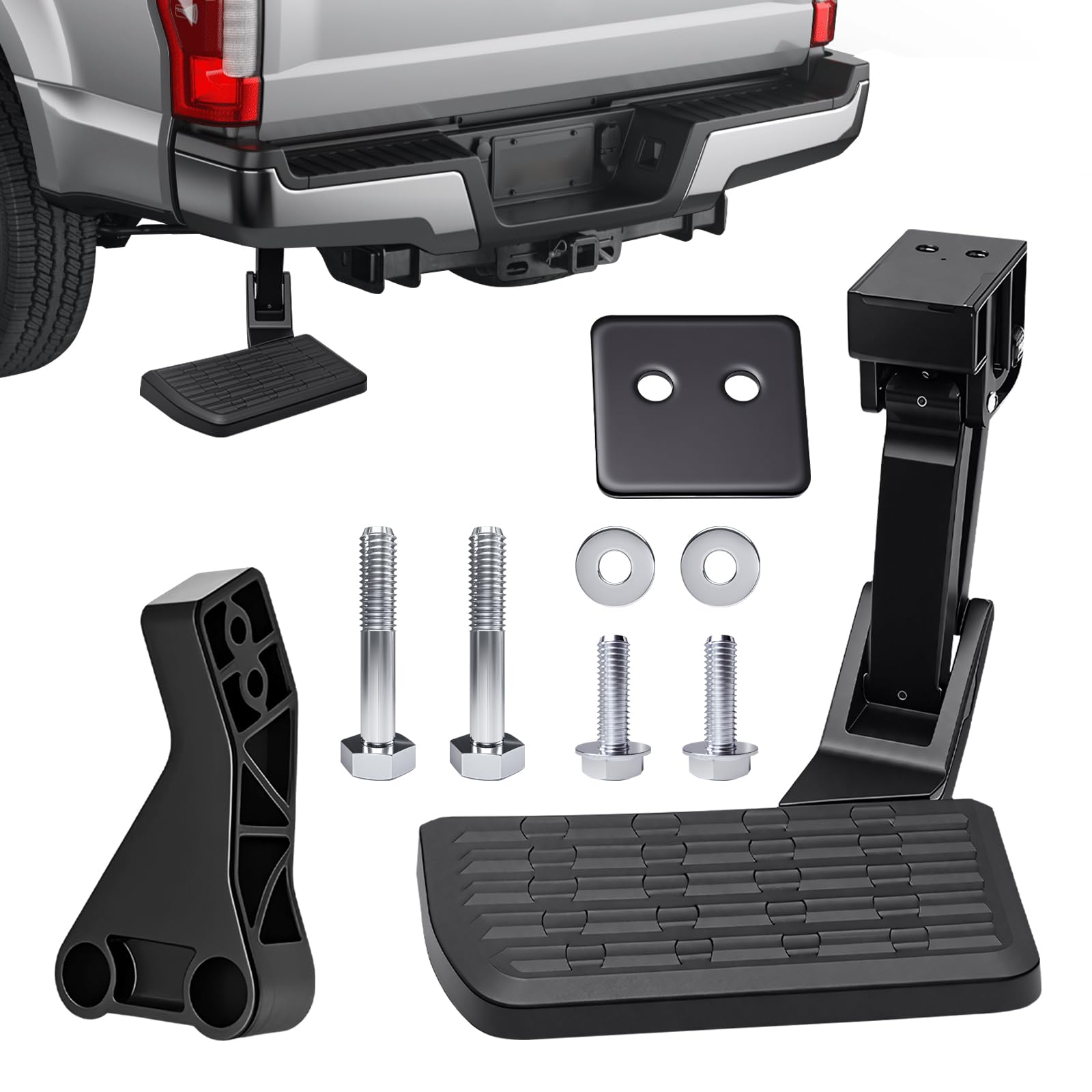 keriolee Retractable Rear Bed Step for 2009-2018 Ram 1500,Ram 2500 3500 ...